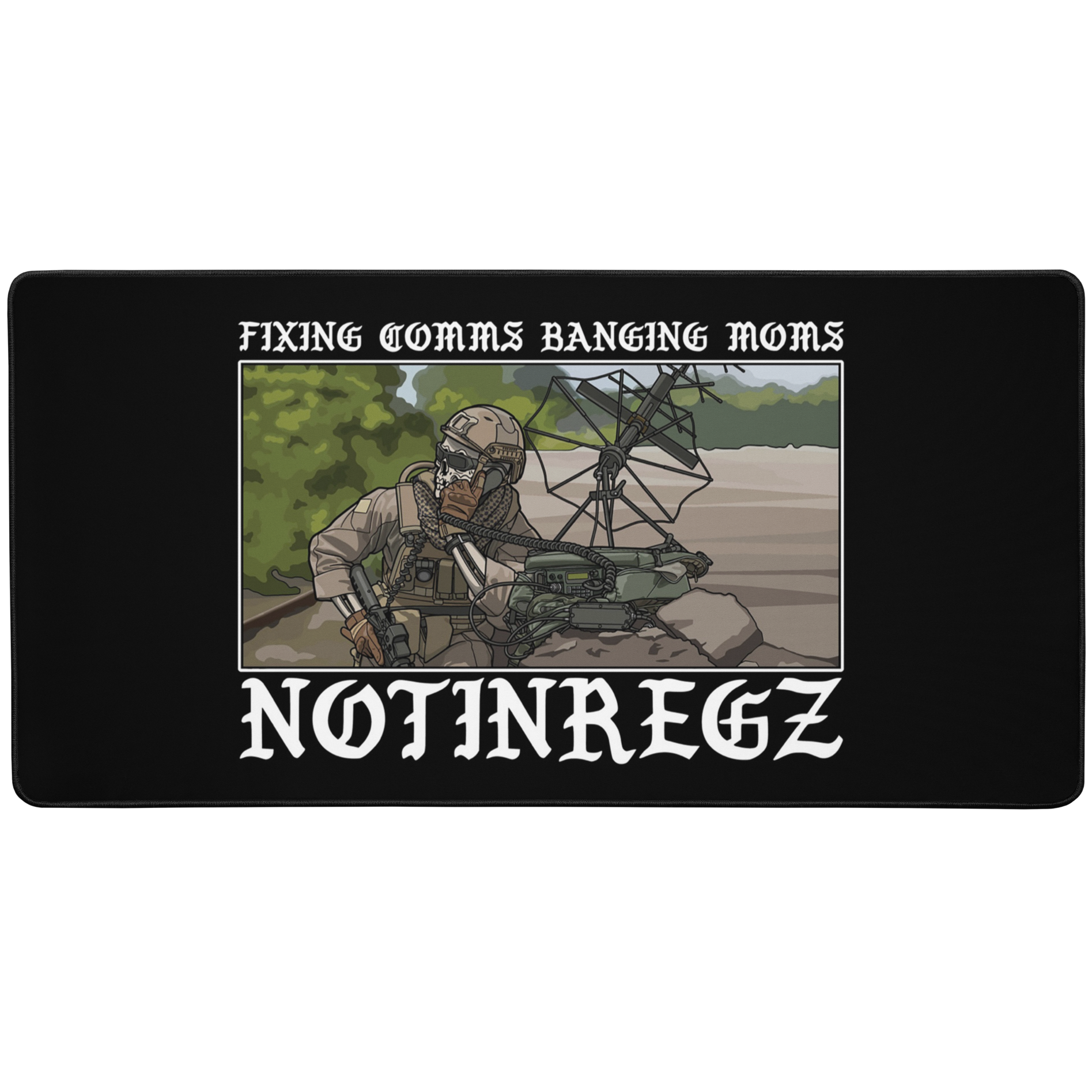 Fixing Comms Banging Moms Desk Mat – Notinregs